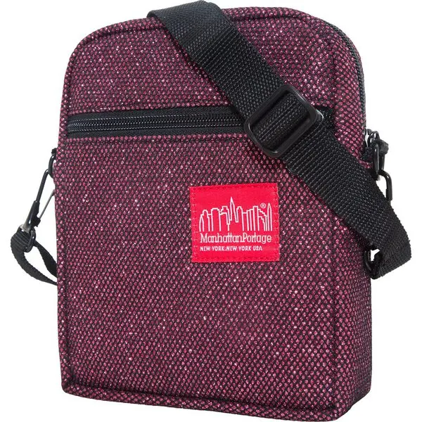 MANHATTAN PORTAGE City Lights Crossbody Bag - Burgundy
