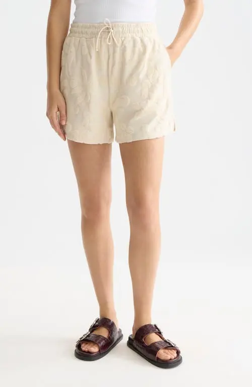 Scotch & Soda Jacquard Towelling Shorts - Fog