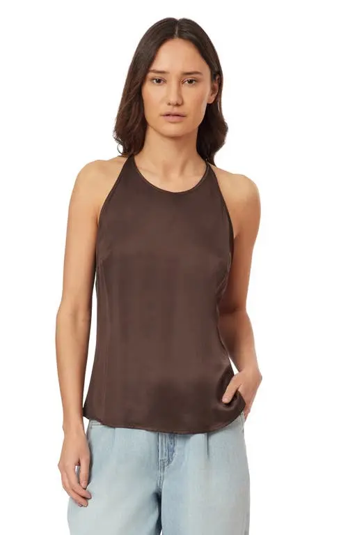 Scotch & Soda Back Tie Sleeveless Satin Top
