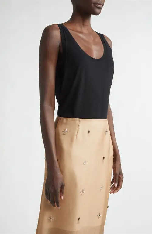 Lafayette 148 New York Scoop Neck Merino Wool Sweater Tank