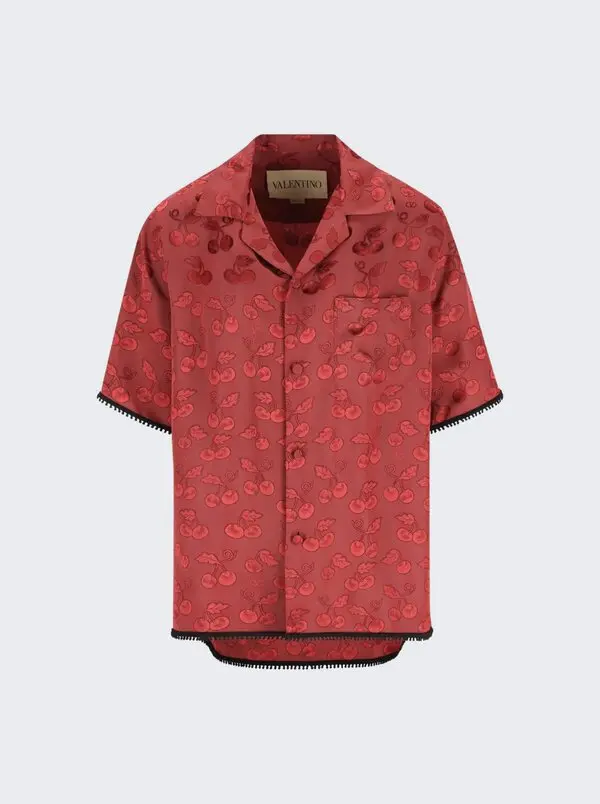 Valentino Garavani Cherryfic Shirt Magenta Scuro And Magenta - Red