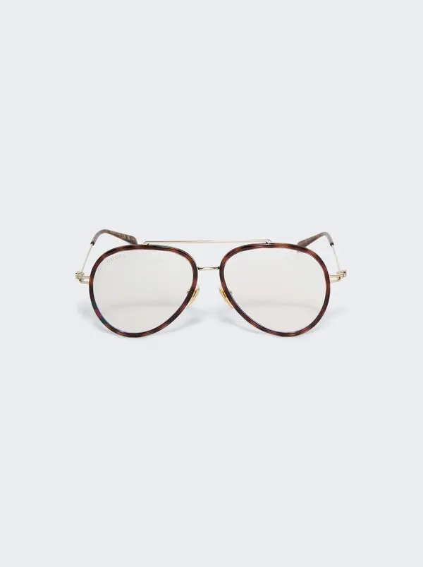 Gucci Oval Sunglasses Havana - Brown