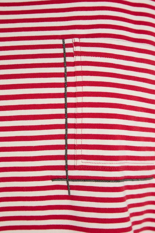 Brunello Cucinelli Striped Cotton-jersey T-shirt