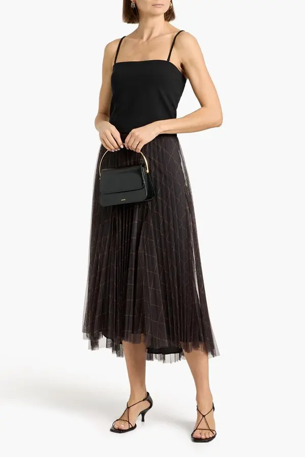 Brunello Cucinelli Cropped Cotton-blend Jersey Bustier Top - Black