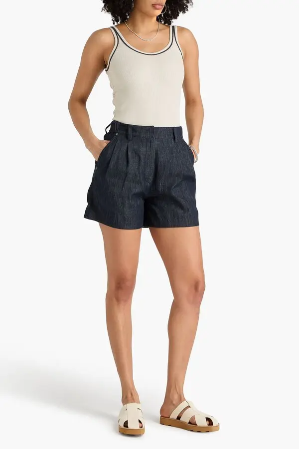 Brunello Cucinelli Beadembellished Denim Shorts
