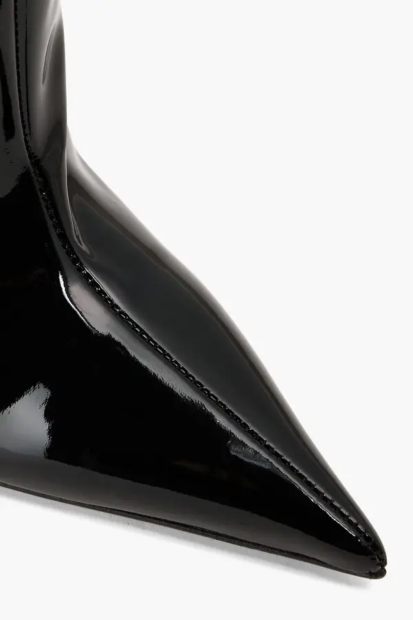 Amina Muaddi Debora Patent-leather Thigh Boots