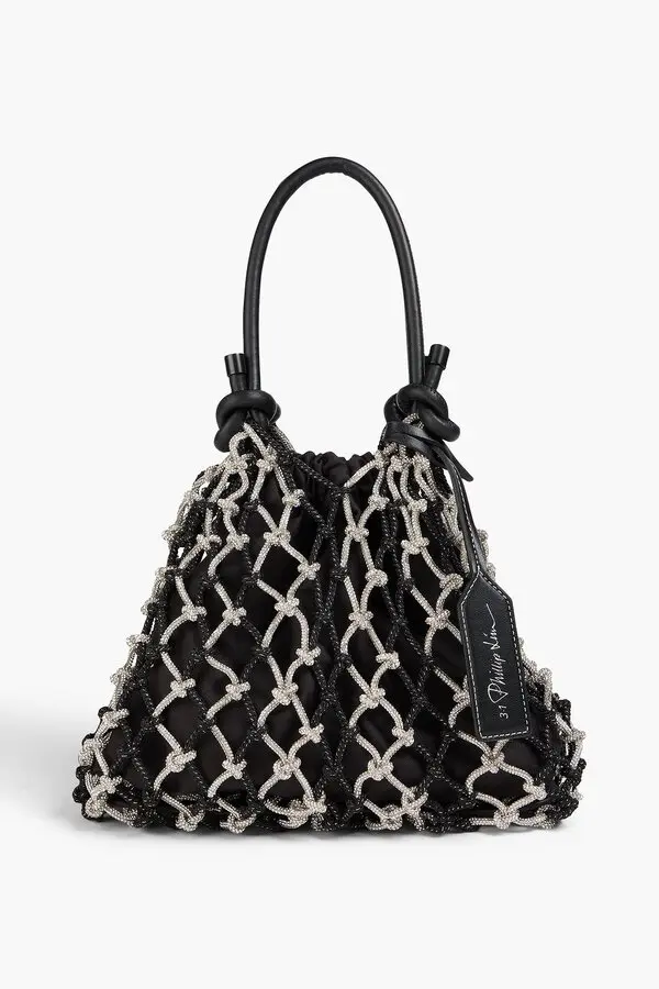3.1 Phillip Lim Crystal-embellished Macramé Tote