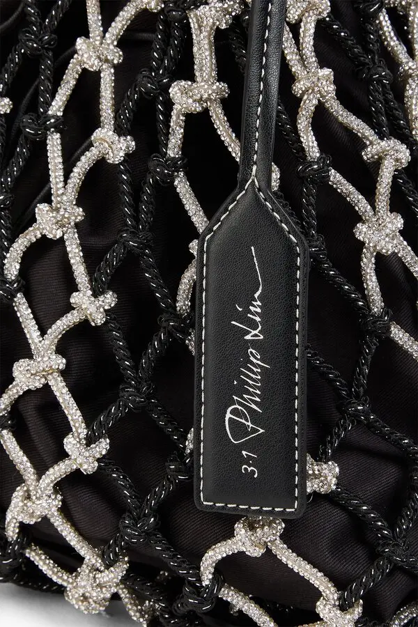 3.1 Phillip Lim Crystal-embellished Macramé Tote