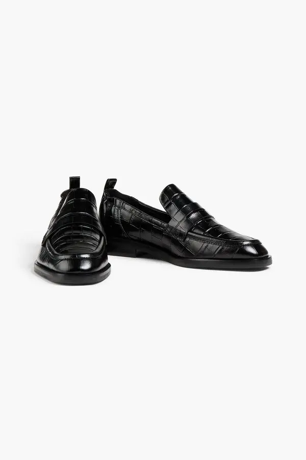 3.1 Phillip Lim Alexa Croceffect Leather Loafers
