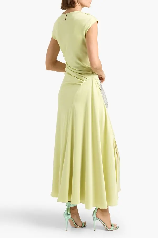Simkhai Burke Draped Satin Maxi Dress