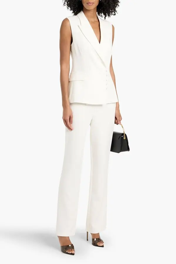 Simkhai Valerie Crepe Vest - Ivory