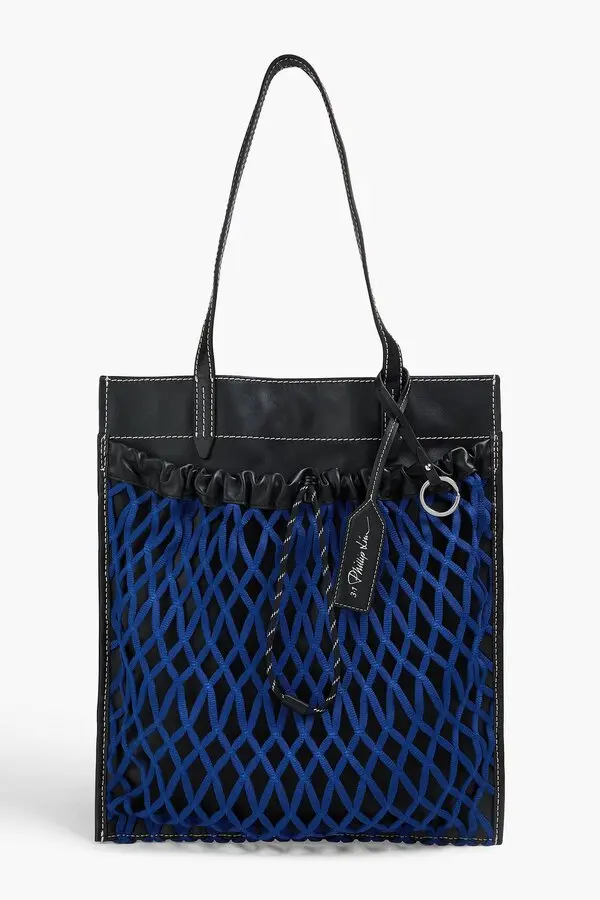 3.1 Phillip Lim Macramé And Leather Tote - Black