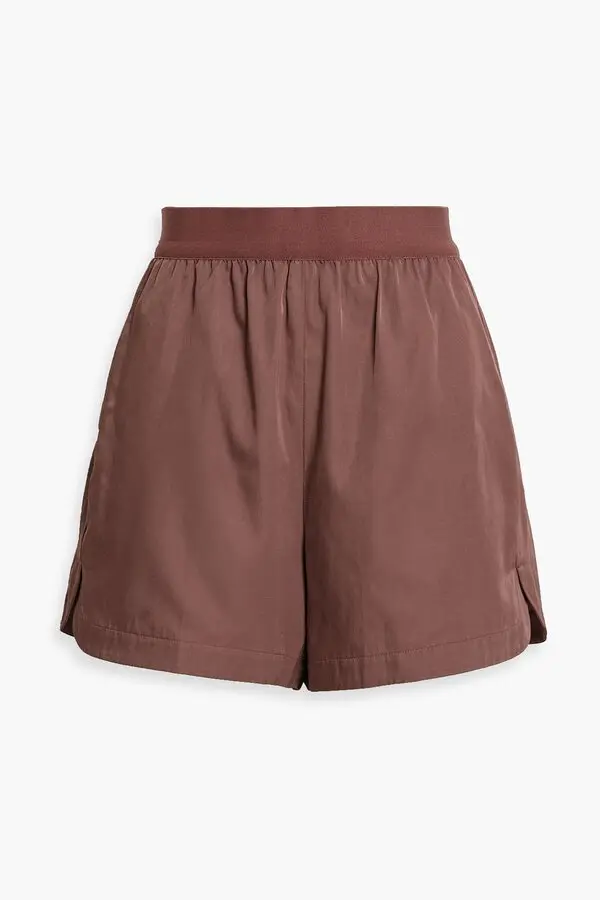 Tibi Twill Shorts - Grape