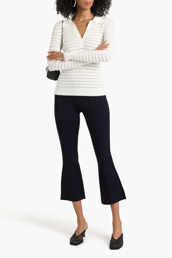 3.1 Phillip Lim Kick-flare Knit Pants - Midnight Blue