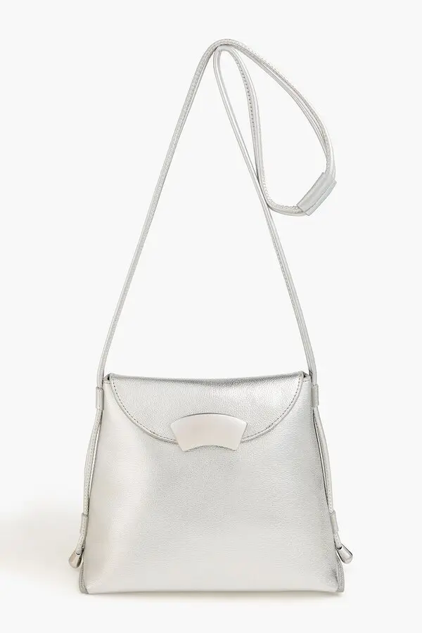 3.1 Phillip Lim Id Petite Metallic Pebbled-leather Cross Body Bag
