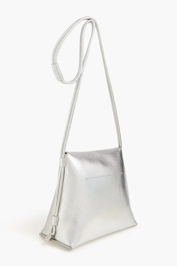 3.1 Phillip Lim Id Petite Metallic Pebbled-leather Cross Body Bag