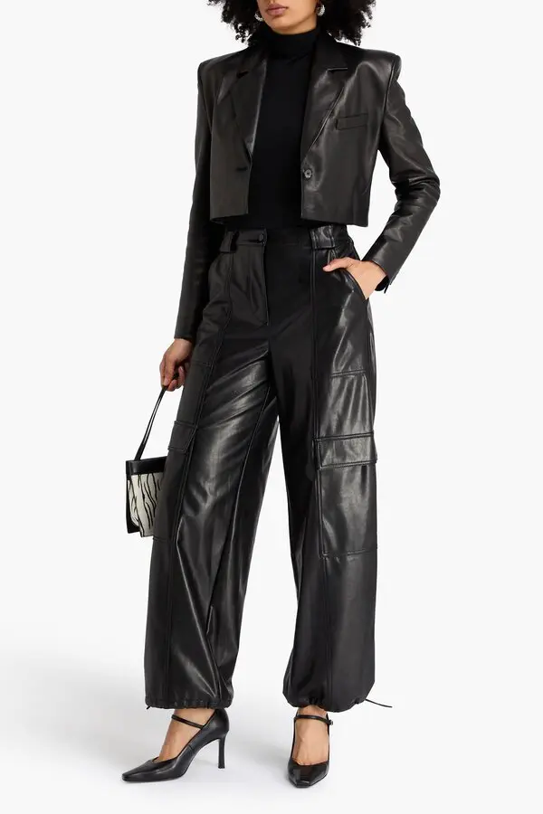 Simkhai Sofia High-rise Cargo Pants - Black