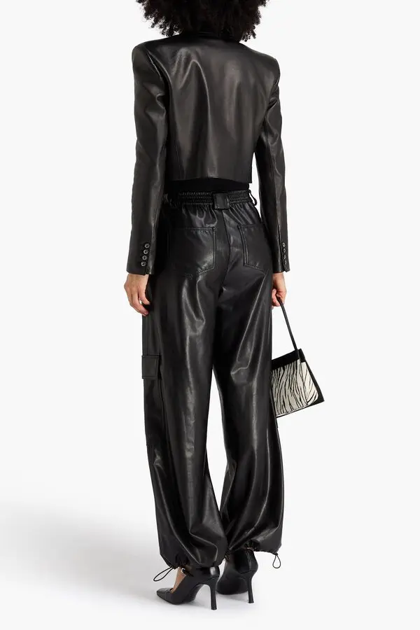 Simkhai Sofia High-rise Cargo Pants - Black