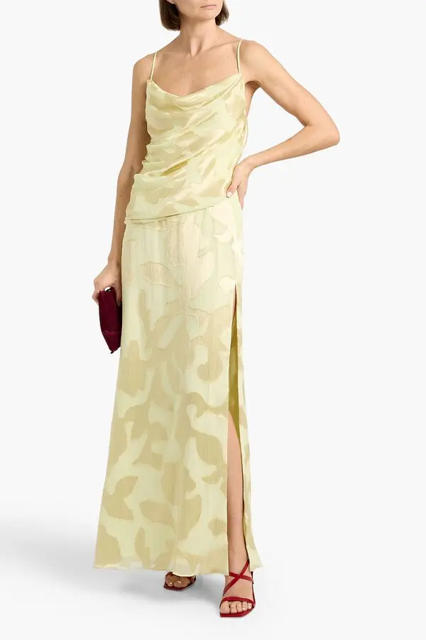 jonathan simkhai green metallic dress Celina Midi Dress main image 1