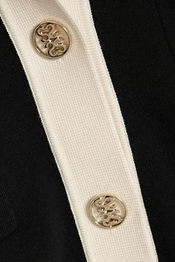 Sandro Two-tone Knitted Cardigan