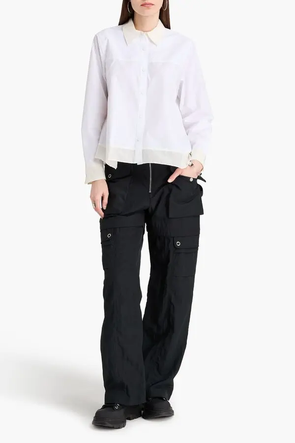 3.1 Phillip Lim Cotton And Silk-blend Poplin Shirt
