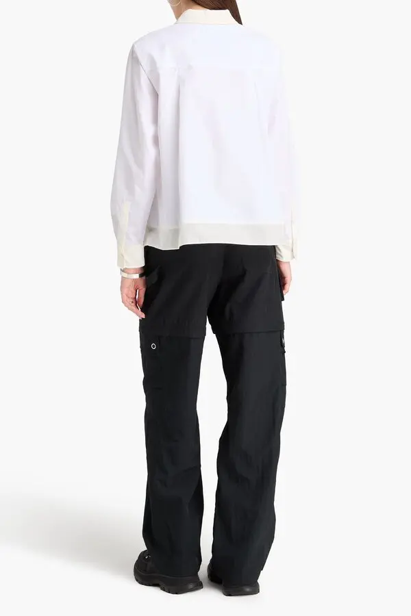 3.1 Phillip Lim Cotton And Silk-blend Poplin Shirt
