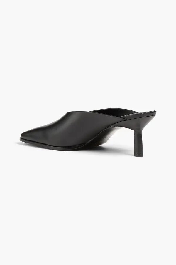 3.1 Phillip Lim Id Leather Mules - Black