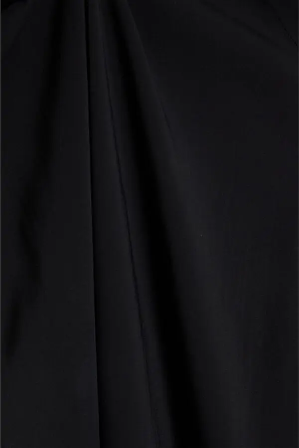 ST. AGNI One-shoulder Crepe Maxi Dress