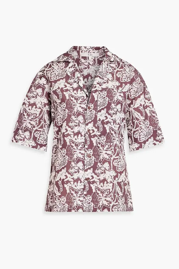 Tibi Floralprint Shell Shirt