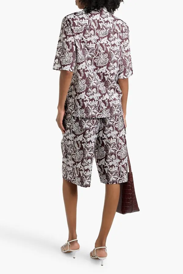 Tibi Floral-print Shell Shirt