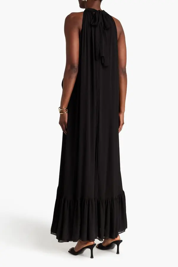 Alice + Olivia Jovie Ruffled Crepe De Chine Maxi Dress