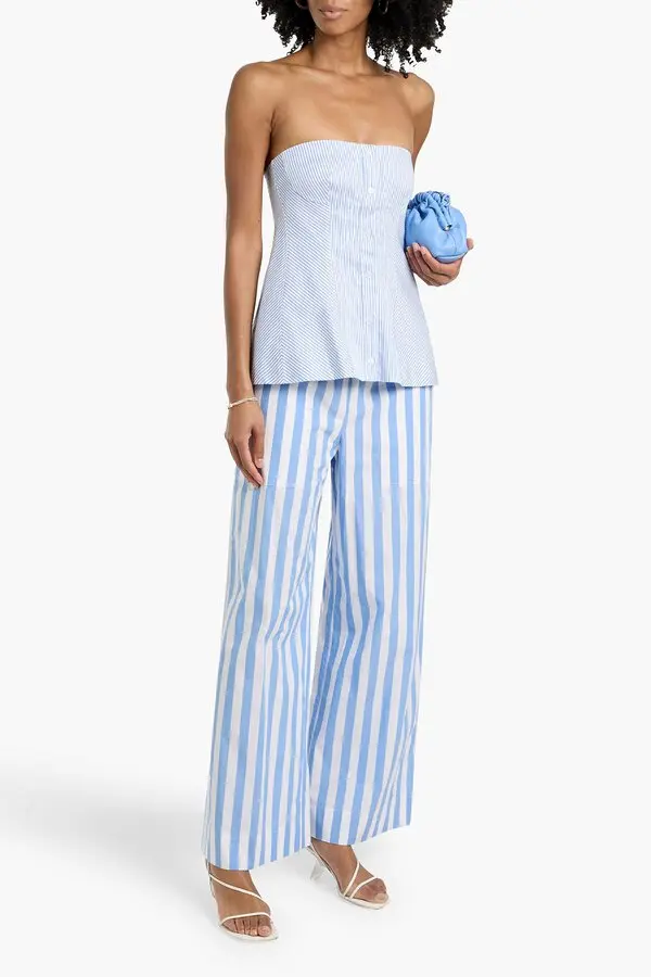 Simkhai Arden Striped Wide-leg Pants