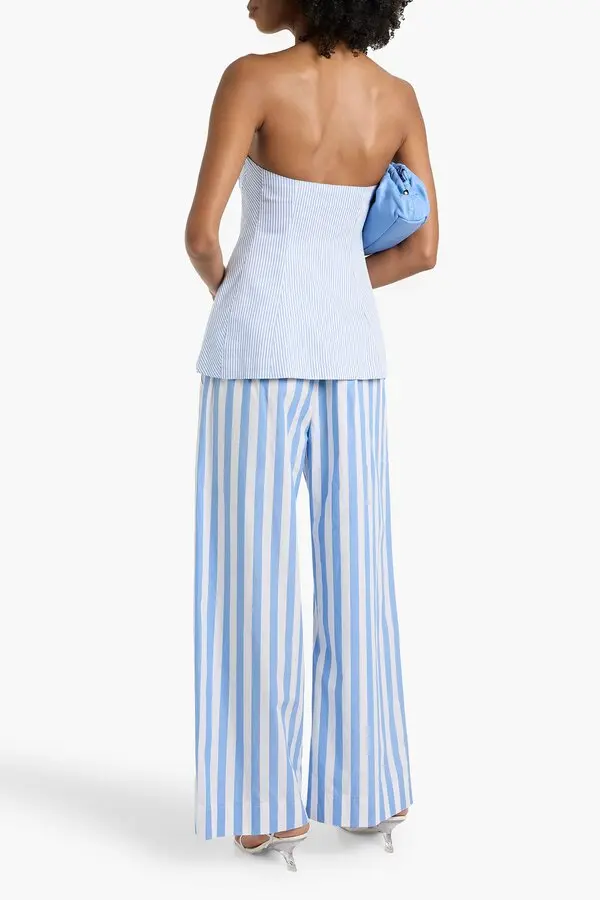 Simkhai Arden Striped Wide-leg Pants