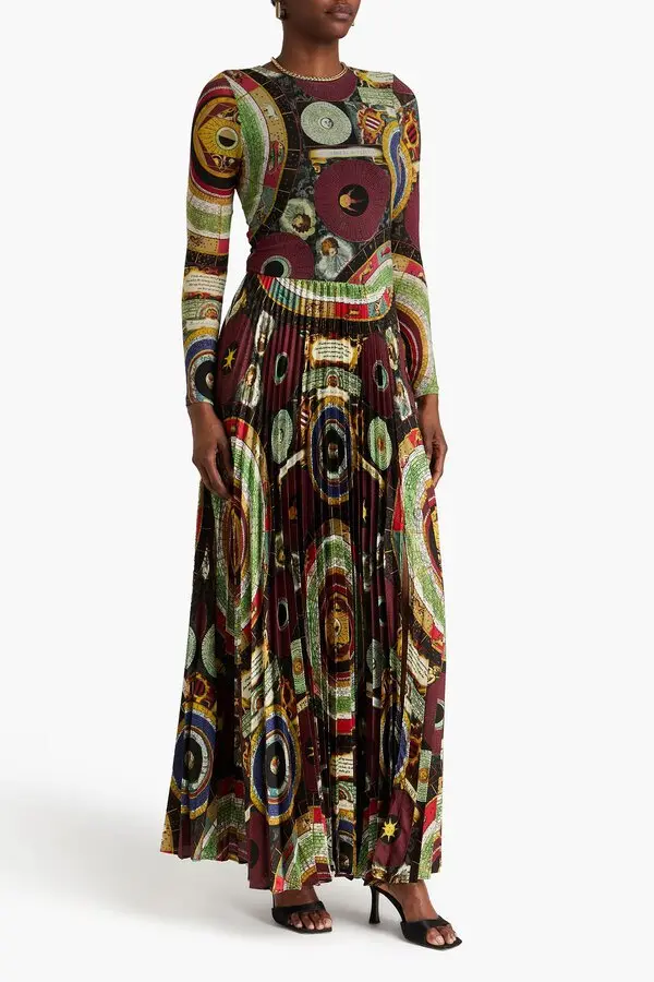 Alice + Olivia Ivey Printed Maxi Dress