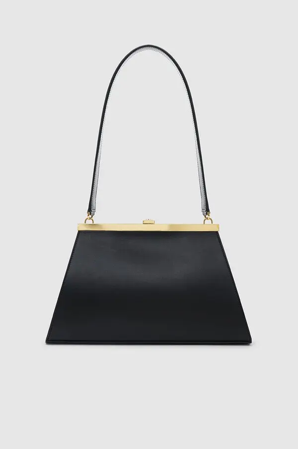 ANINE BING Anine Smooth Leather Bag - Black