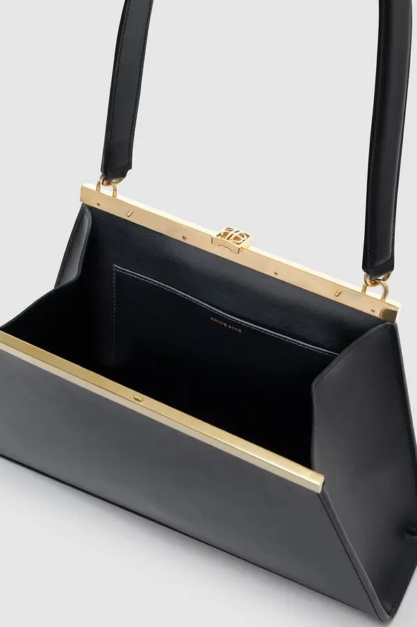 ANINE BING Anine Smooth Leather Bag - Black
