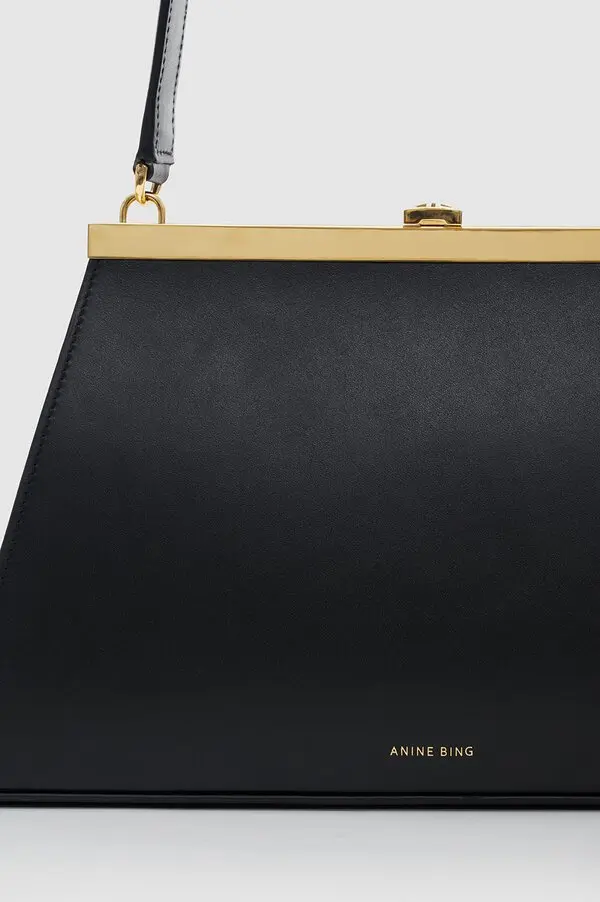 ANINE BING Anine Smooth Leather Bag - Black
