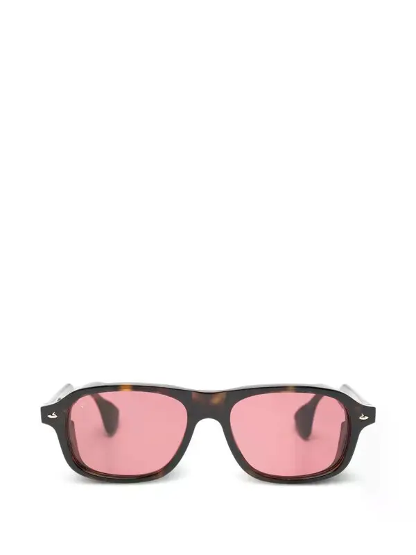 SESTINI EYEWEAR Rectangle Frame Sunglasses - Brown