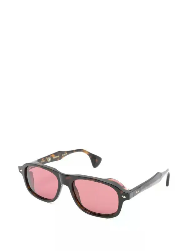 SESTINI EYEWEAR Rectangle Frame Sunglasses - Brown