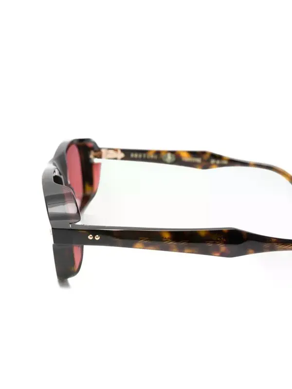 SESTINI EYEWEAR Rectangle Frame Sunglasses - Brown
