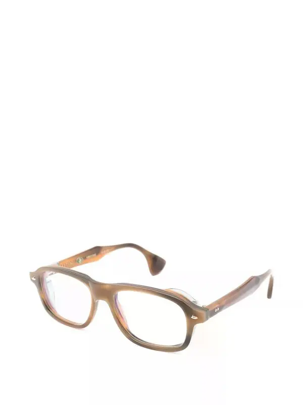 SESTINI EYEWEAR Striped Browline Eyeglasses