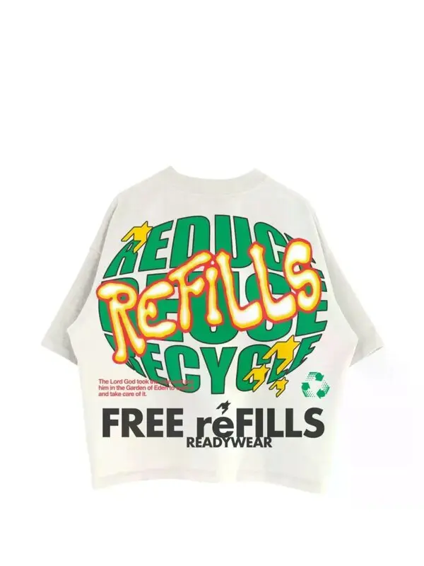 FREE REFILLS Logo Graphic T-shirt - Neutrals