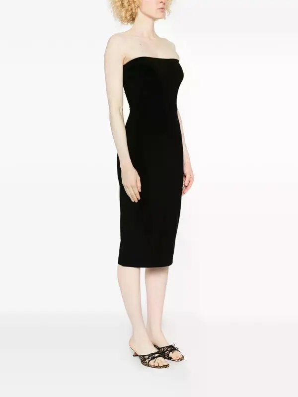 Norma Kamali Strapless Midi Dress
