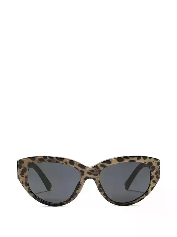Dolce & Gabbana Leopard-print Cat-eye Sunglasses - Brown