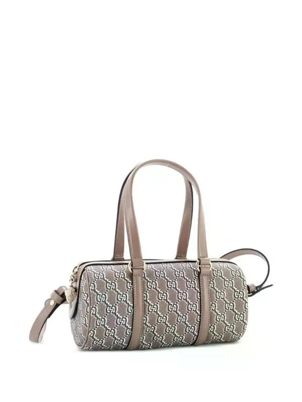 Gucci Convertible Duffle Bag Gg Shadow Coated Canvas Small
