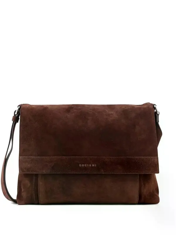 Orciani Flap Shoulder Bag - Brown