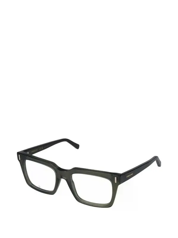 FERRAGAMO Square Frame Eyeglasses - Black