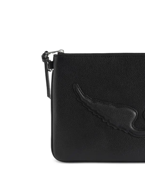 Zadig&Voltaire Angel Leather Pouch - Black