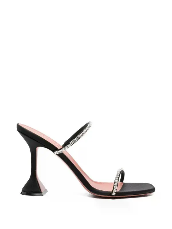 Amina Muaddi Gilda Crystal Embellished Sandals