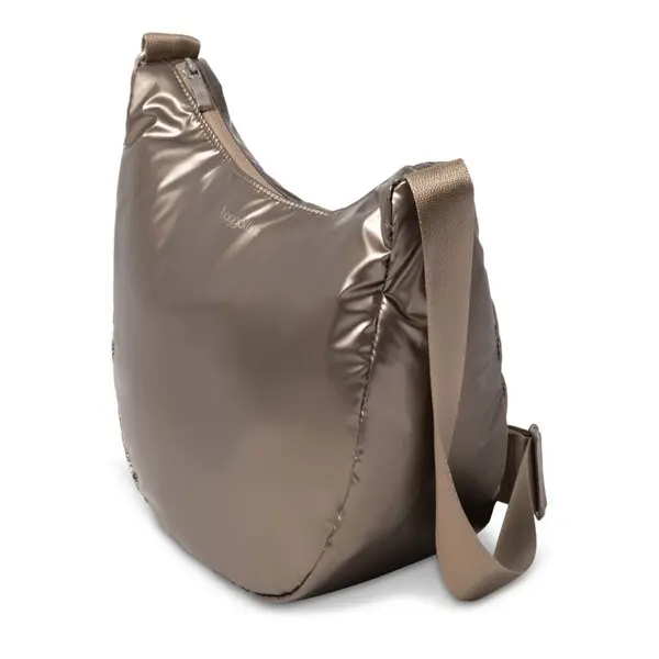 BAGGALLINI Swift Crescent Crossbody Bag - Copper Metallic